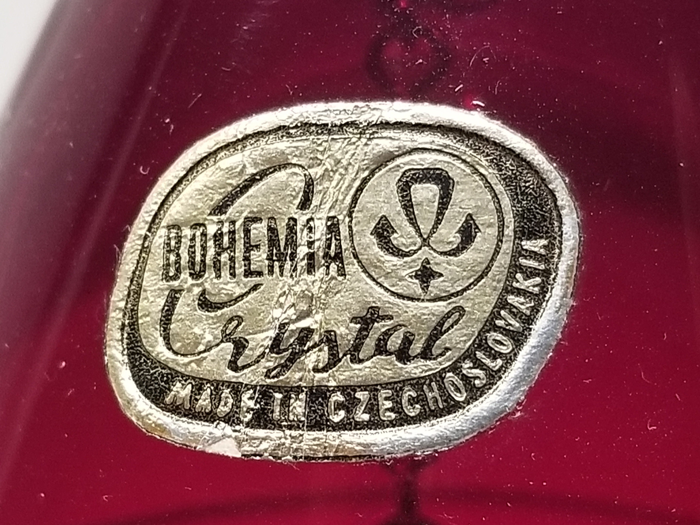 Bohemian Glass Bell Genuine Hand Decorated Gold and - Etsy