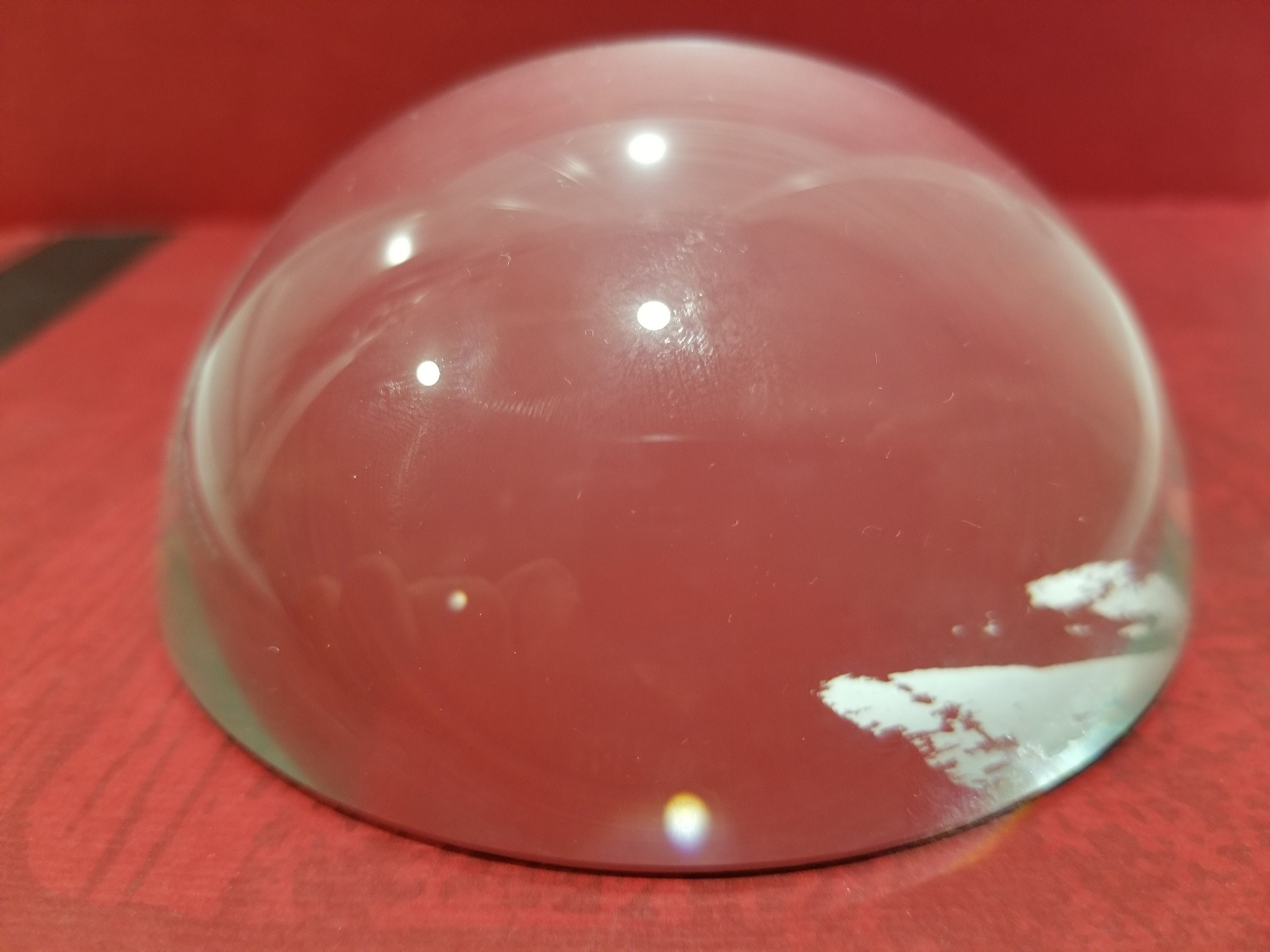 Art Glass Paperweight With Unique Inserts - Art in Glass - Collectible ...