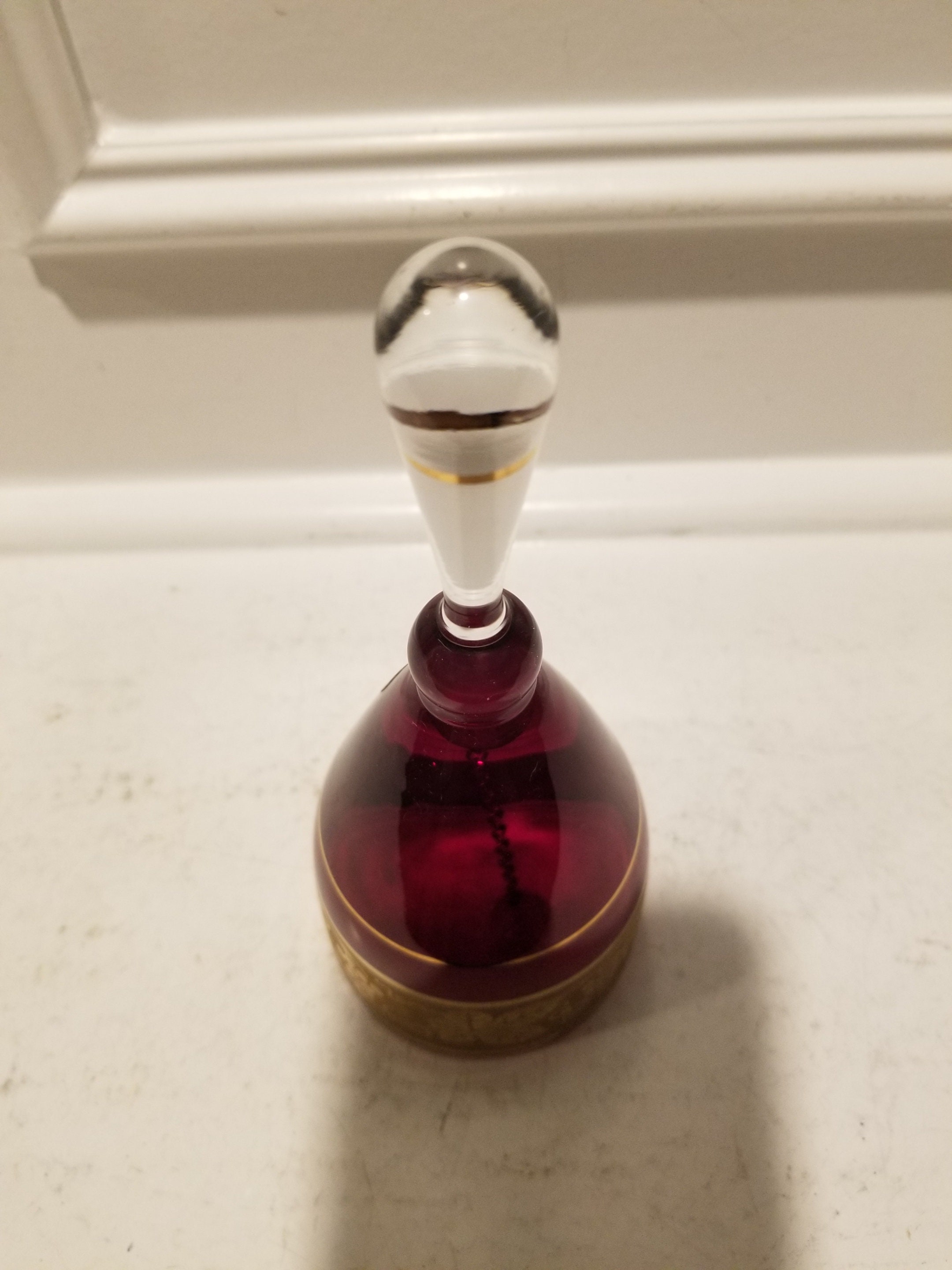 Bohemian Glass Bell Genuine Hand Decorated Gold and - Etsy