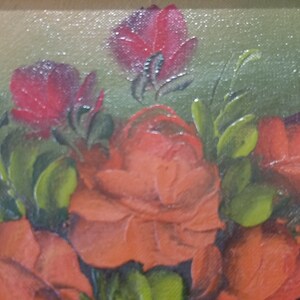 Roses - Original Oil on Canvas - Framed and Signed by the Artist - Etsy