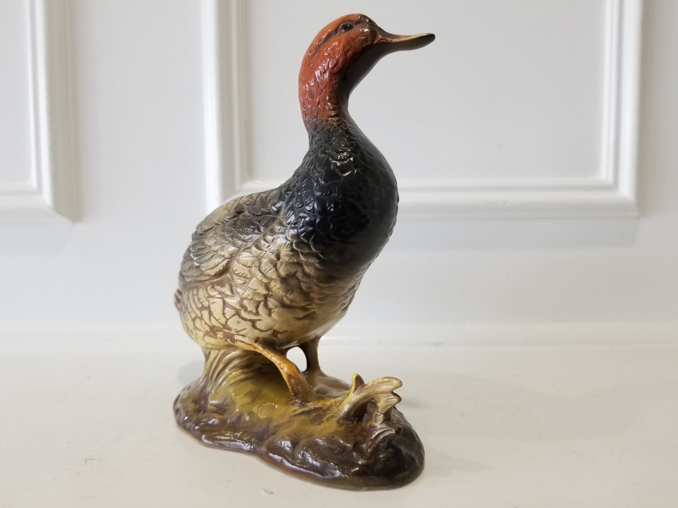Ceramic Duck - High Level of Details - Hand Painted - Enesco - Made in ...