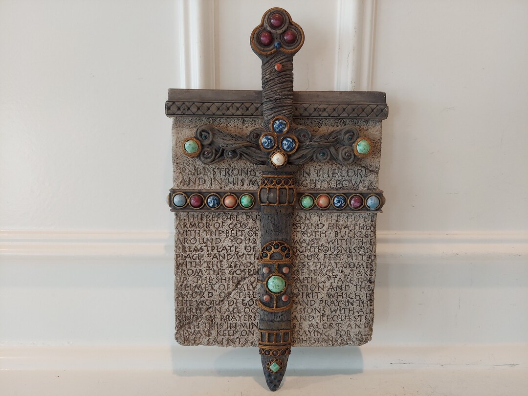 Sword Decor Ceramic Tile - High Level of Details - Wall Decor ...