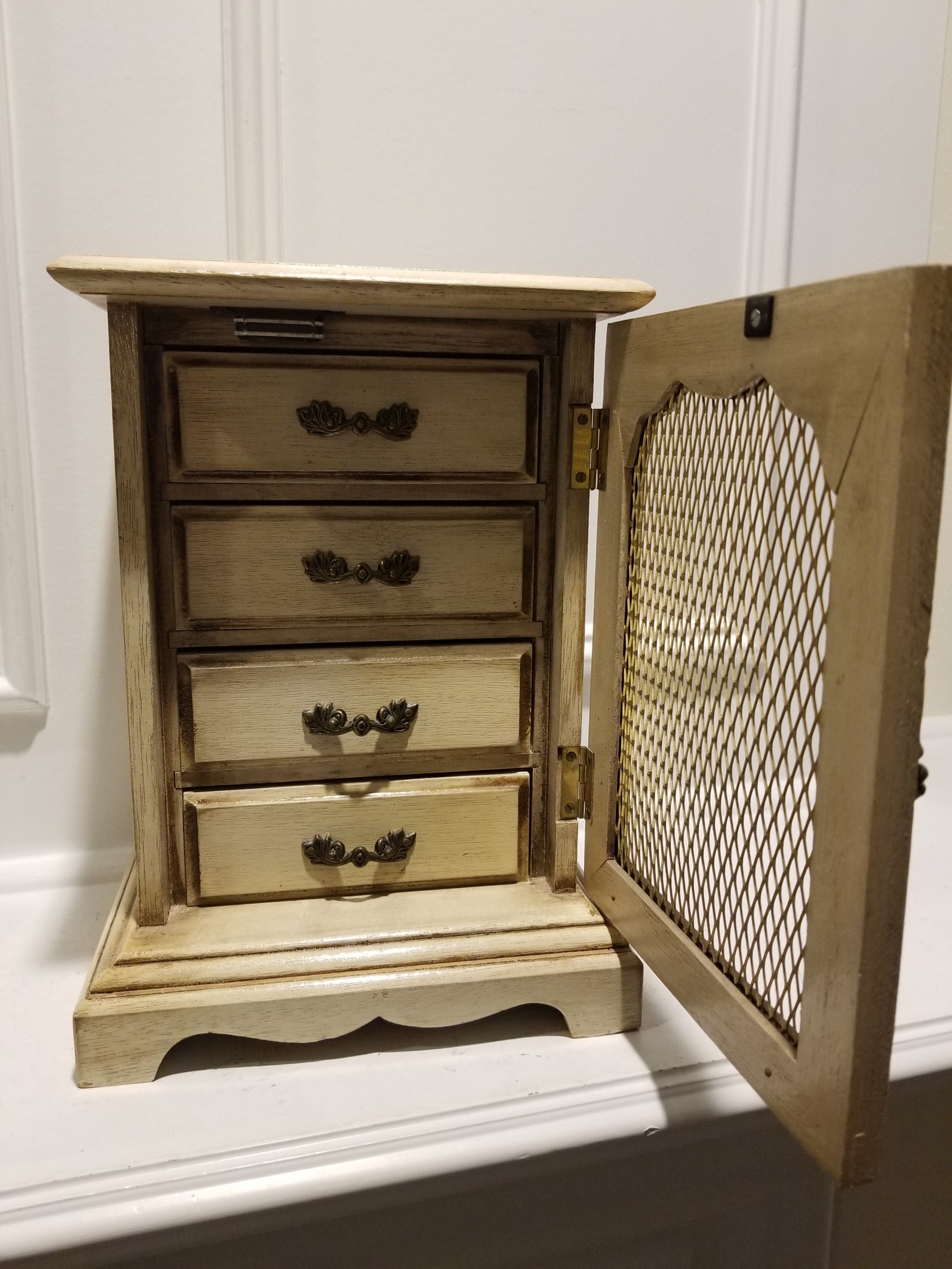 Victorian Music Box Victorian Wood and Gold Accents Jewelry - Etsy