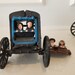 Antique Cast Iron Amish Stagecoach - Hand Painted Cast Iron Amish ...