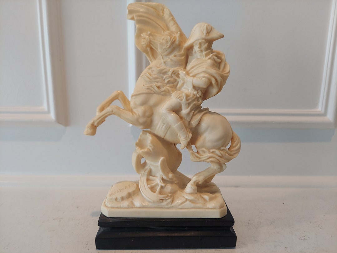 Antique Ivory Stone "napoleon Bonaparte" Sculpture Made by Sculptor A ...