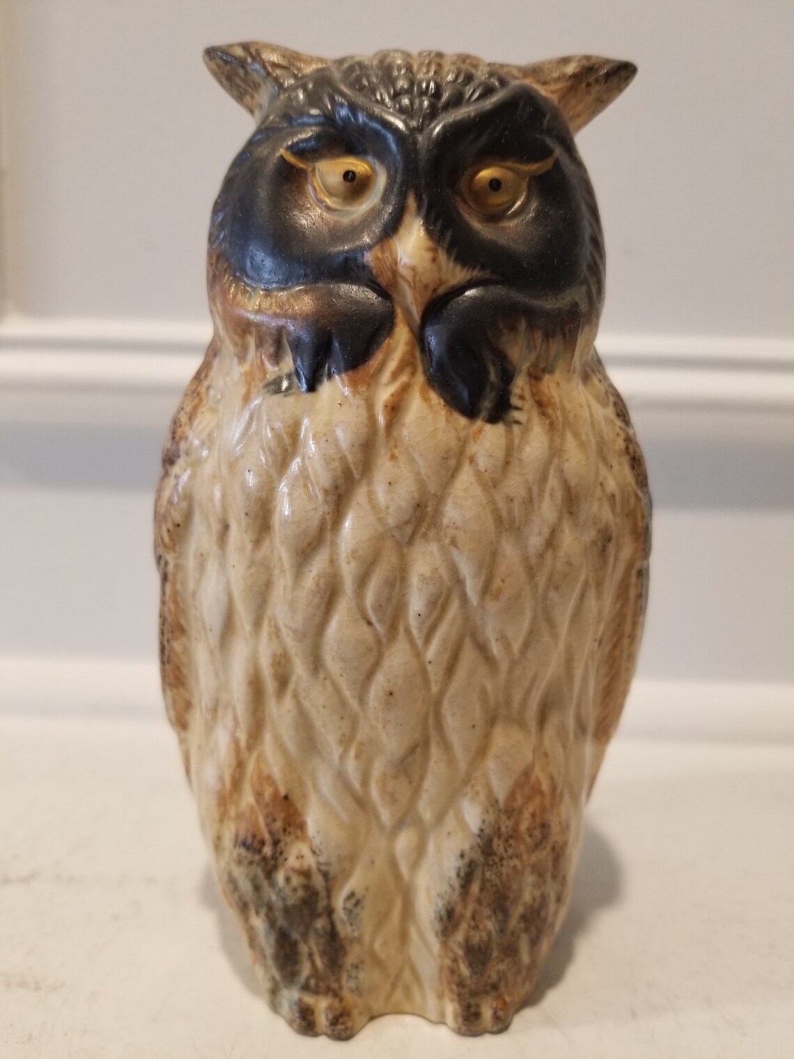 Ceramic Owl Figurine High Level of Details - Etsy