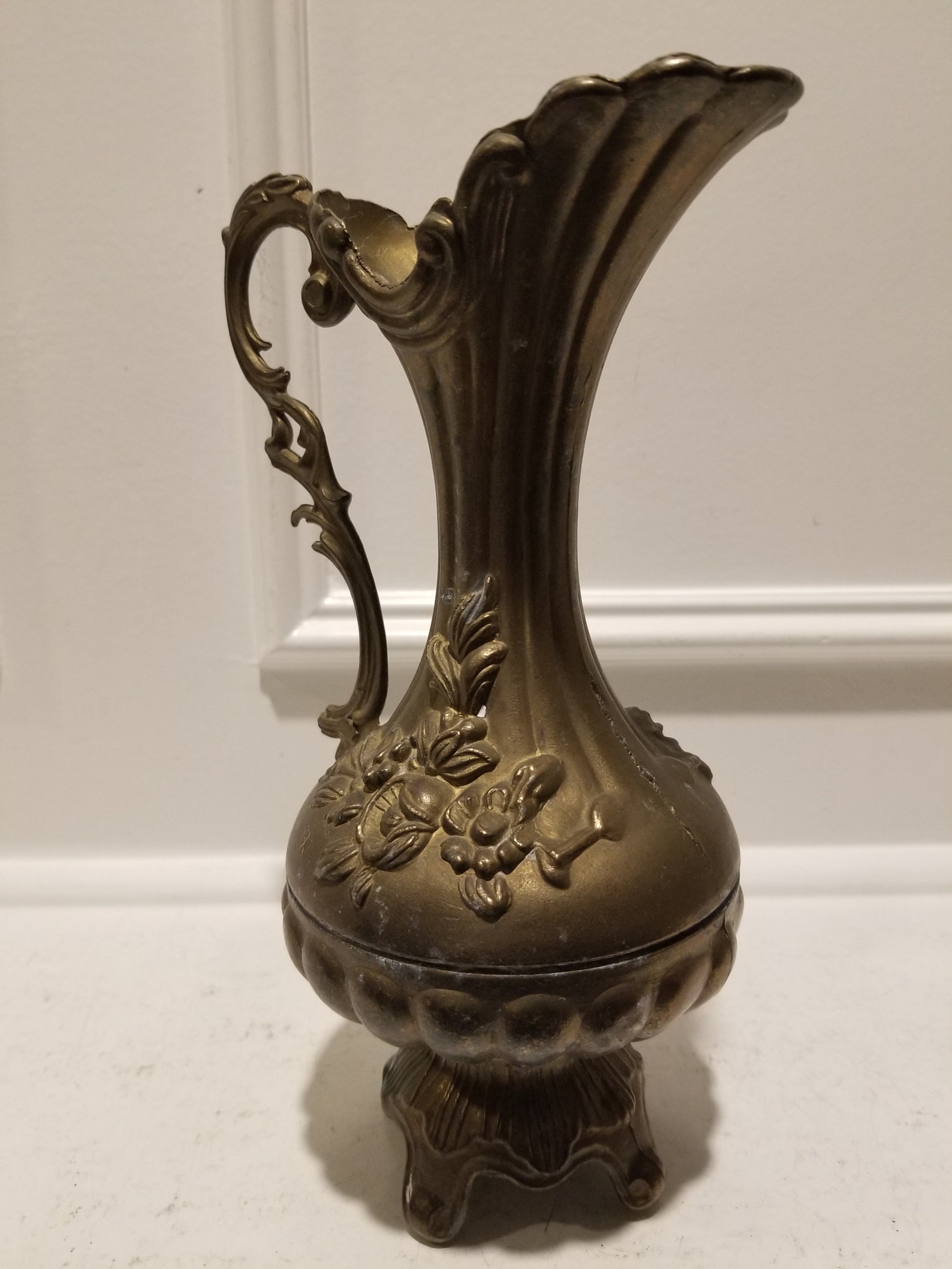 Collectible Hand Made Vase Ornate Metal Vase High Level of - Etsy