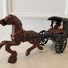Antique Cast Iron Amish Stagecoach - Hand Painted Cast Iron Amish ...