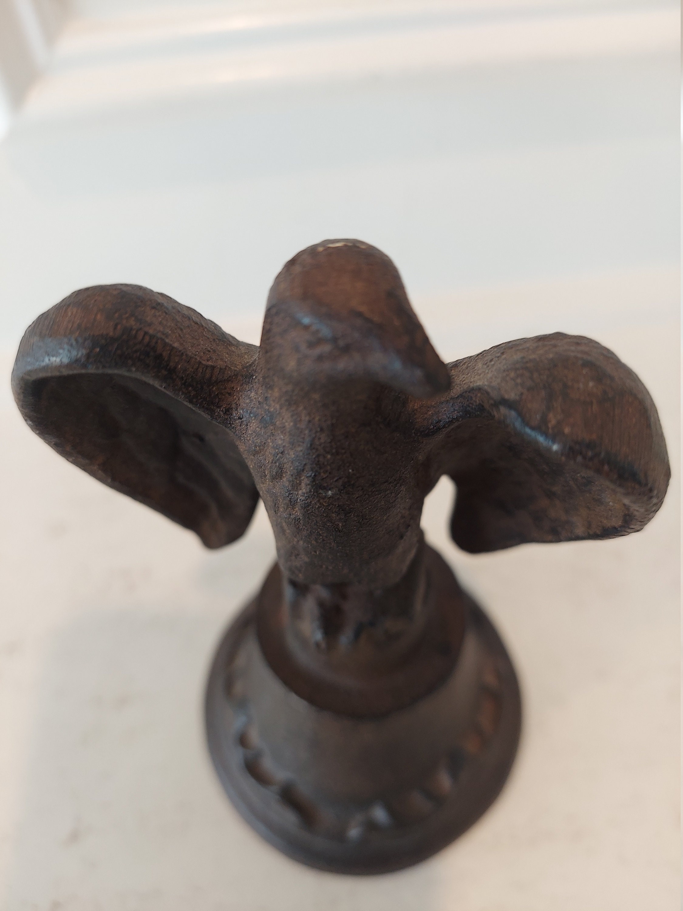 Vintage Cast Iron Bell With American Eagle Decor Hand Made - Etsy