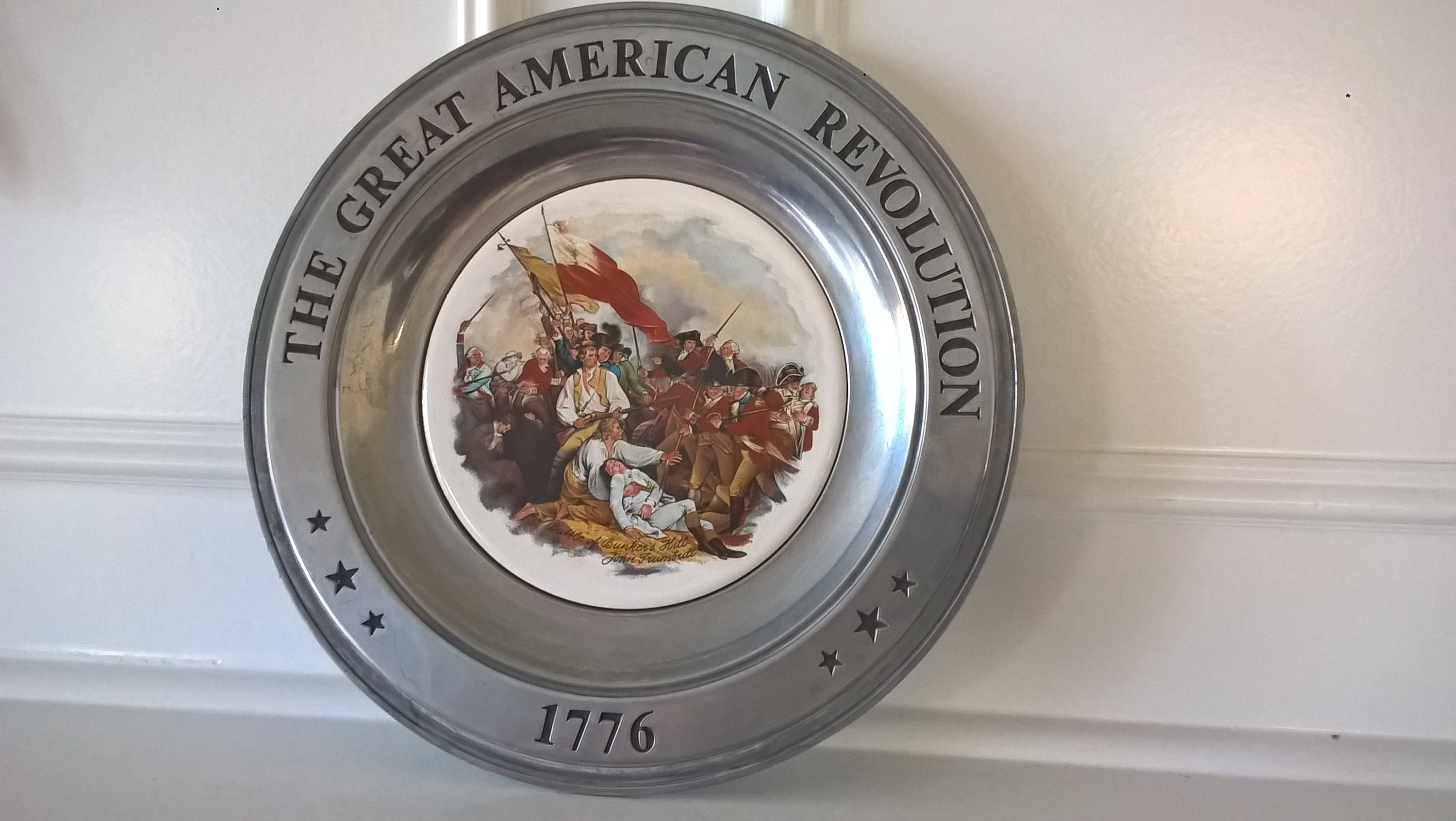 Vintage Pewter Plate the Great American Revolution | Etsy