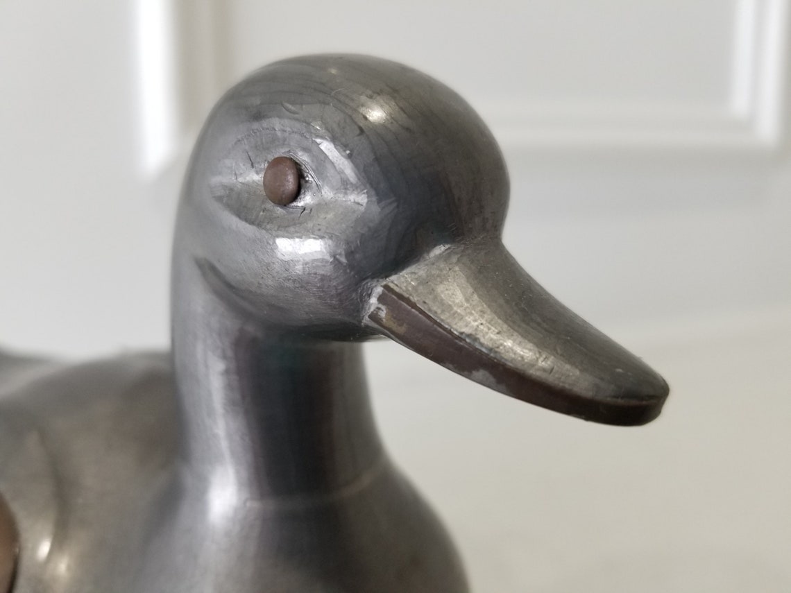 Mid-century Metallic Duck Box Metallic Duck Shape Box With | Etsy