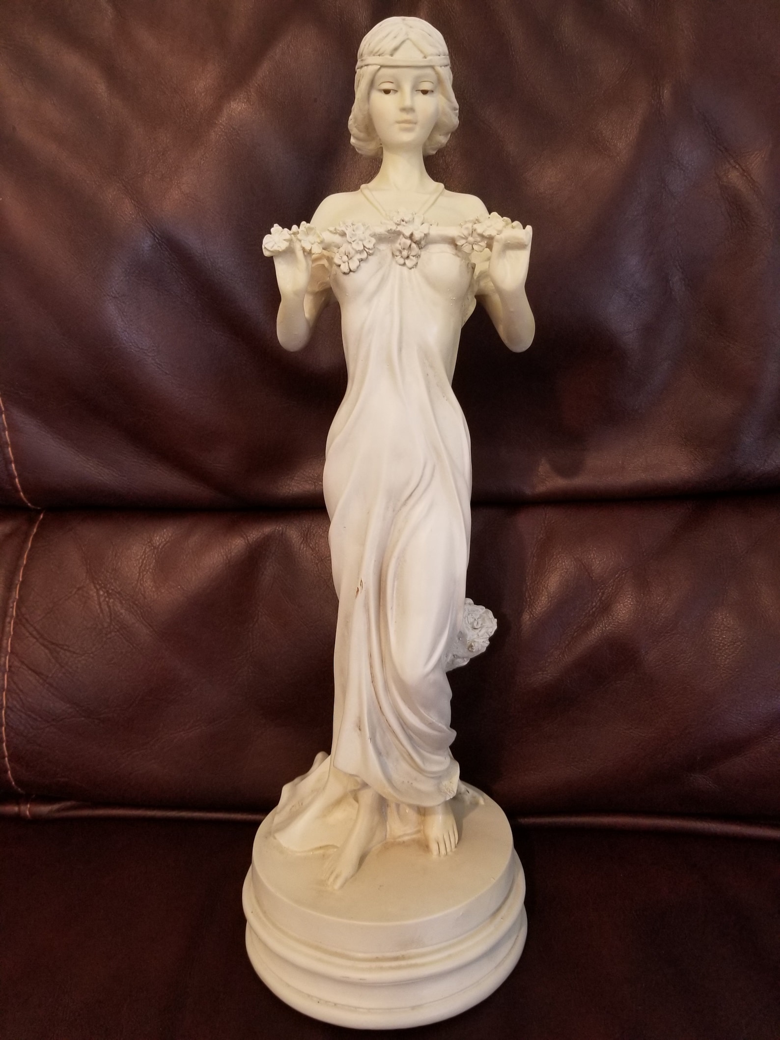 Italian Ivory Stone Woman Statue Woman Sculpture 15 1/4 - Etsy