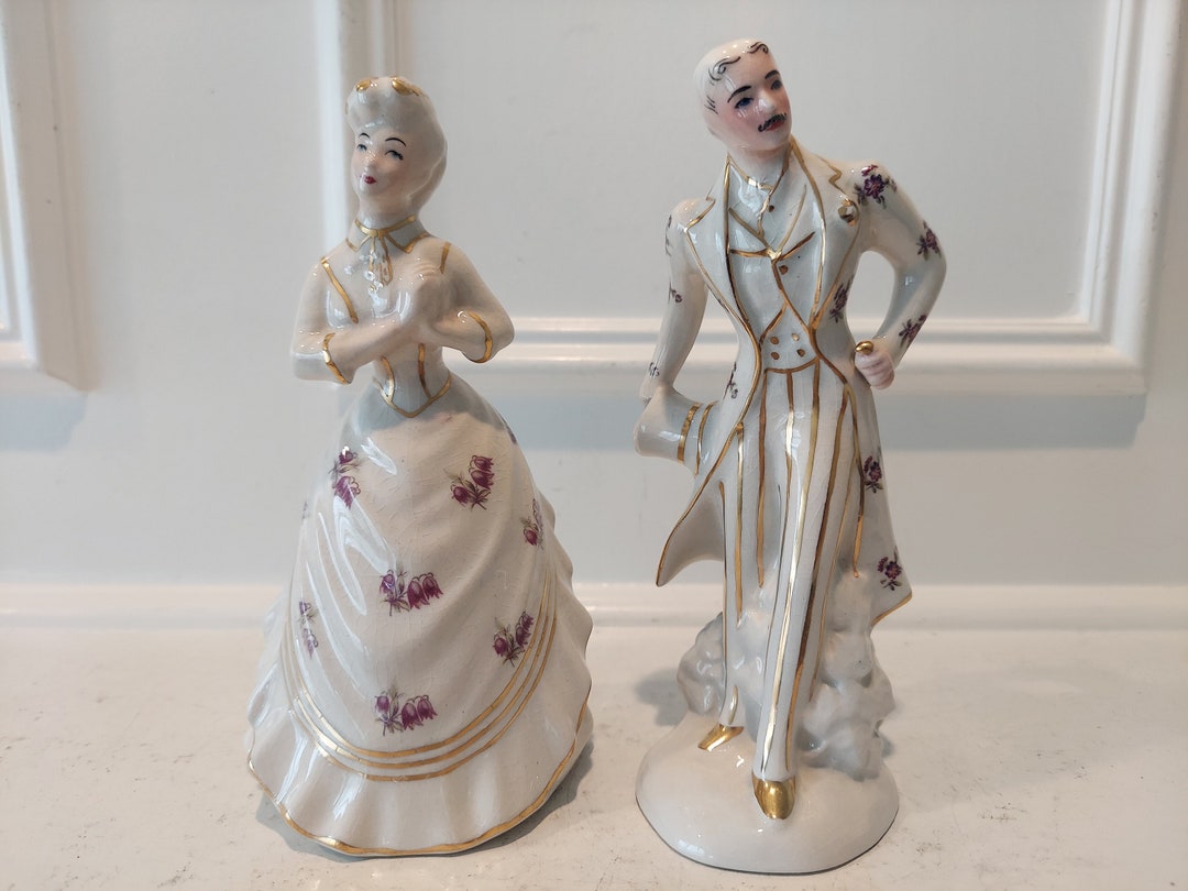 Porcelain Pair Of Statues Original Goldscheider Etsy