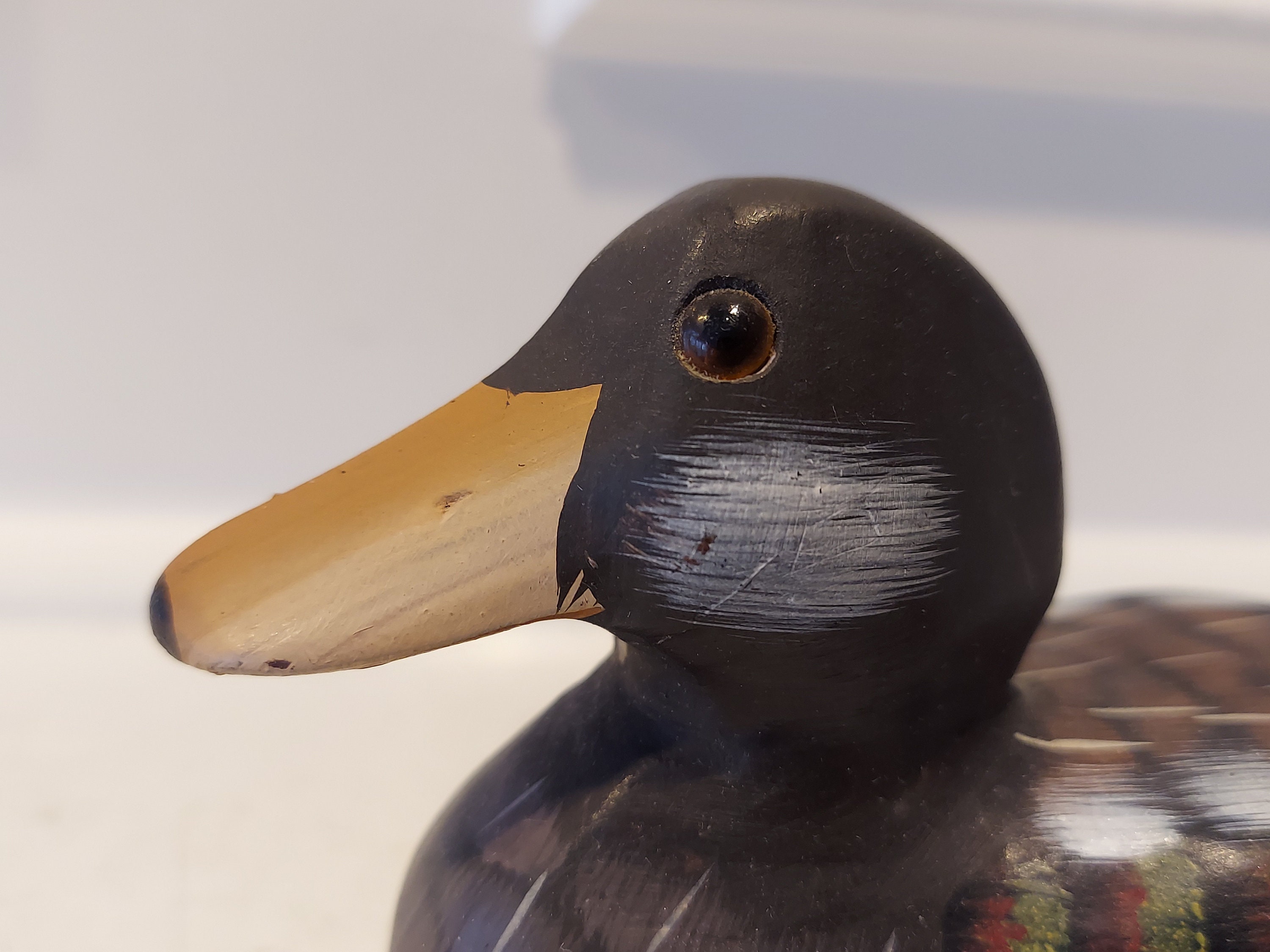 Collectible Stone Duck - Hand Painted Duck - High Level of Details - Etsy