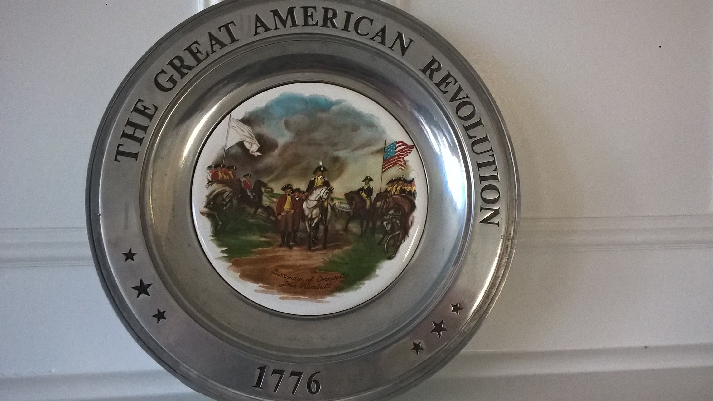Vintage Pewter Plate the Great American Revolution - Etsy