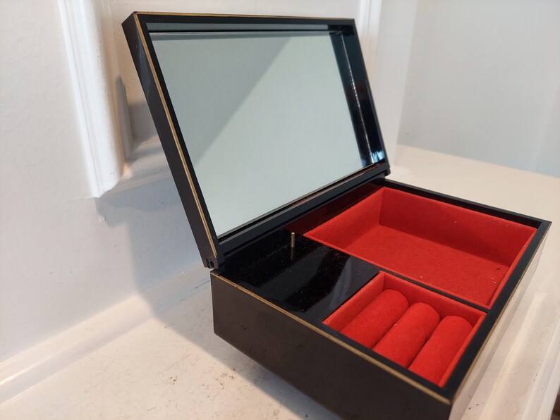 Floral Music Box Floral Wood Jewelry Box Original Music - Etsy