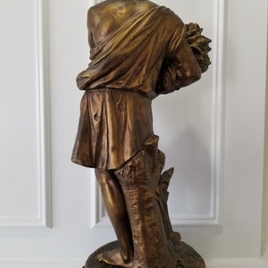 Antique Style Greek Grain Harvester Man Statue - 23 Inches High ...