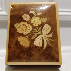 Floral Music Box - Floral Wood Jewelry Box - Original Music Box - Made ...