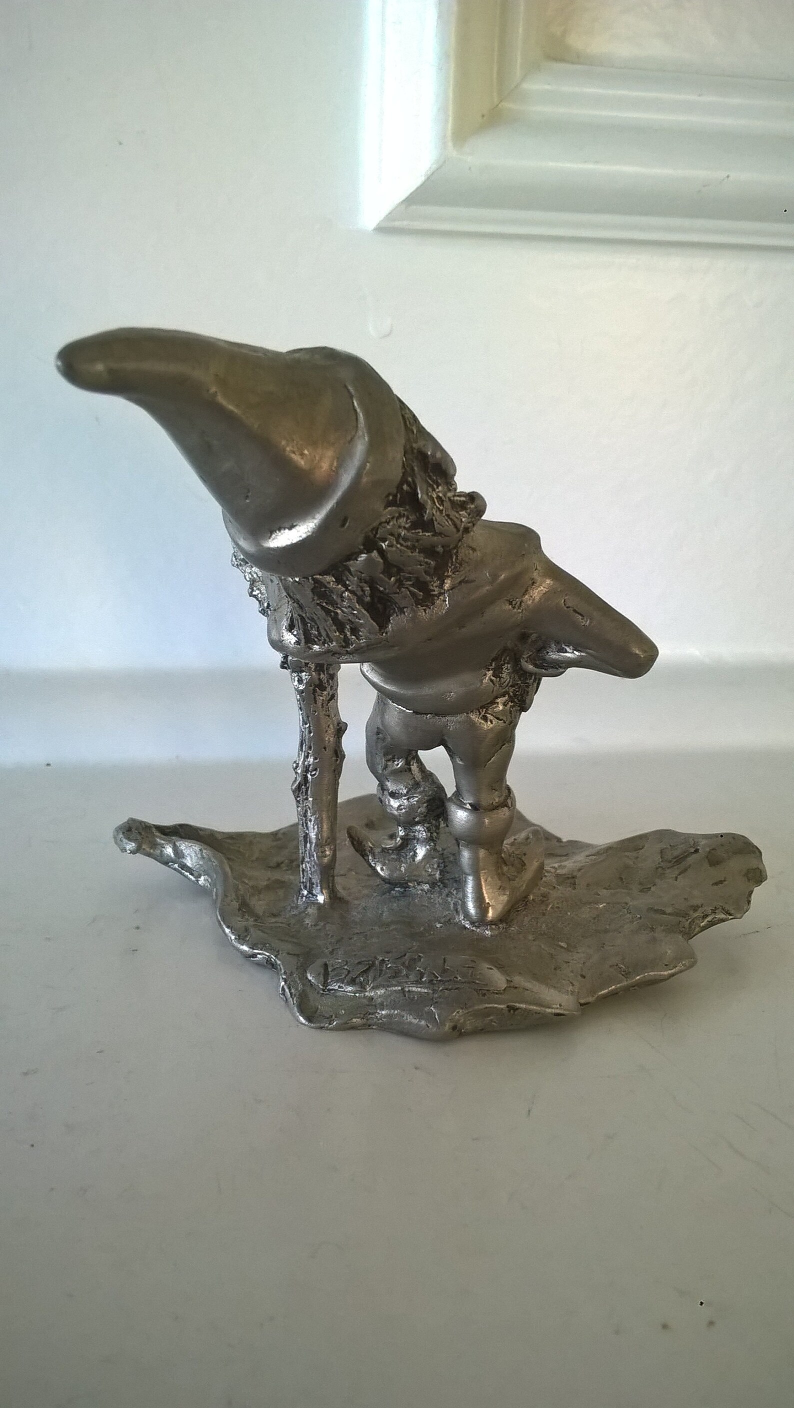 Finest Pewter Dwarf on A Leaf Signed b. Z. - Etsy