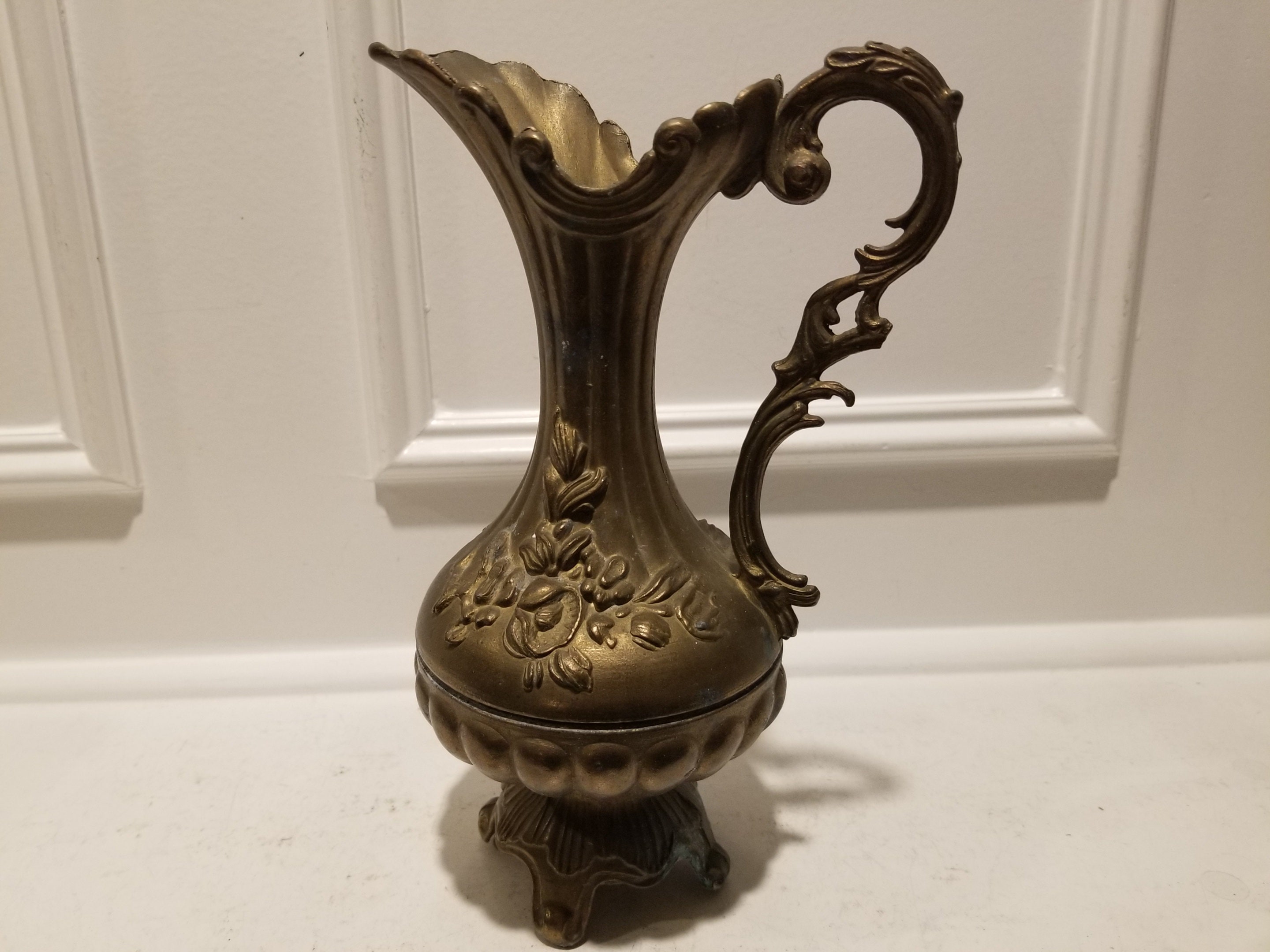 Collectible Hand Made Vase Ornate Metal Vase High Level of - Etsy