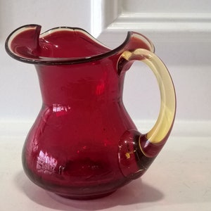 Viking Hand Made Red Glass Decanter - Etsy