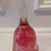 Red Crystal Bell Genuine Hand Made Crystal Bell Signed by Artist King ...
