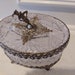 Crystal Box With Silver Metallic Decorations Victorian Crystal Box With ...