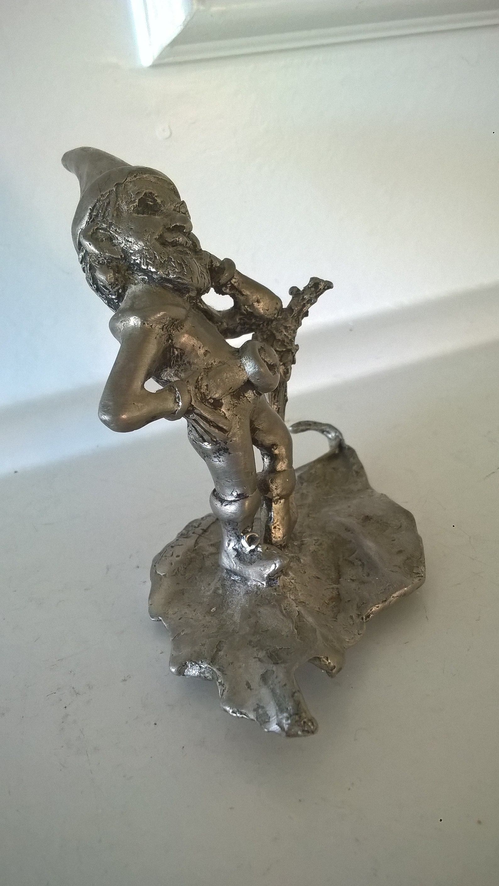 Finest Pewter Dwarf on A Leaf Signed b. Z. - Etsy