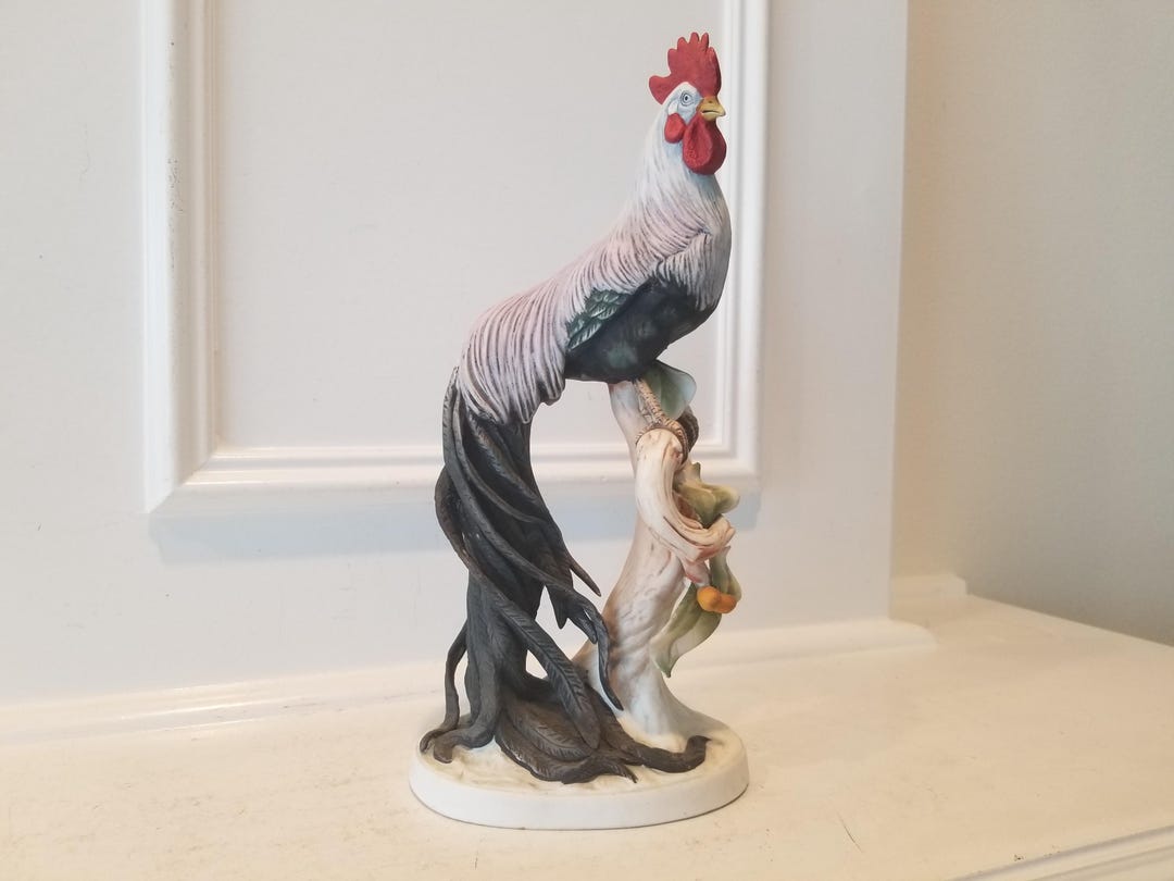 Lefton Rooster - Porcelain Art Decor - High Level of Details - Made in ...