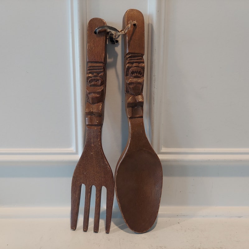 Large Fork and Spoon - Etsy
