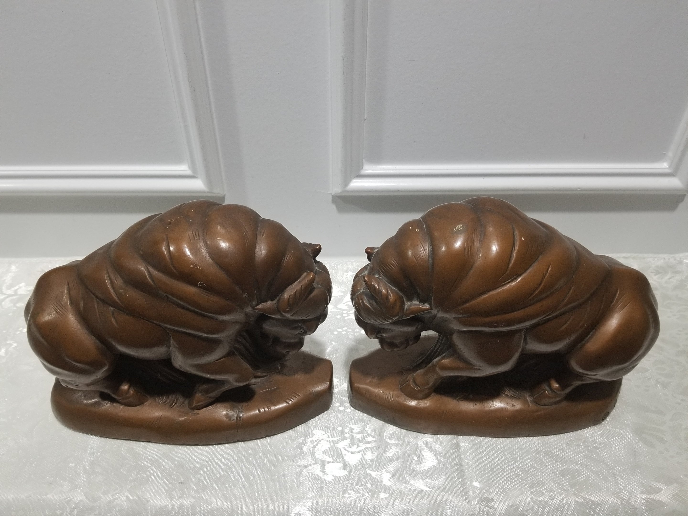 Buffalo Bookends Sculptures Buffalo Figurines - Etsy