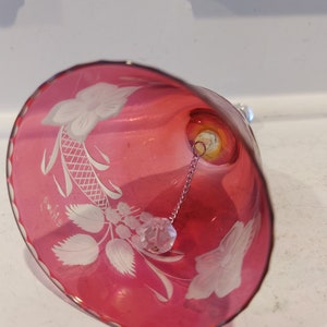 Red Crystal Bell - Genuine Hand Made Crystal Bell - Signed by Artist ...