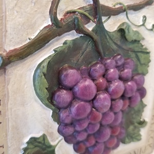 Fruits Ceramic Tiles Wall Plaque High Level of Details Set of 3 Apples ...