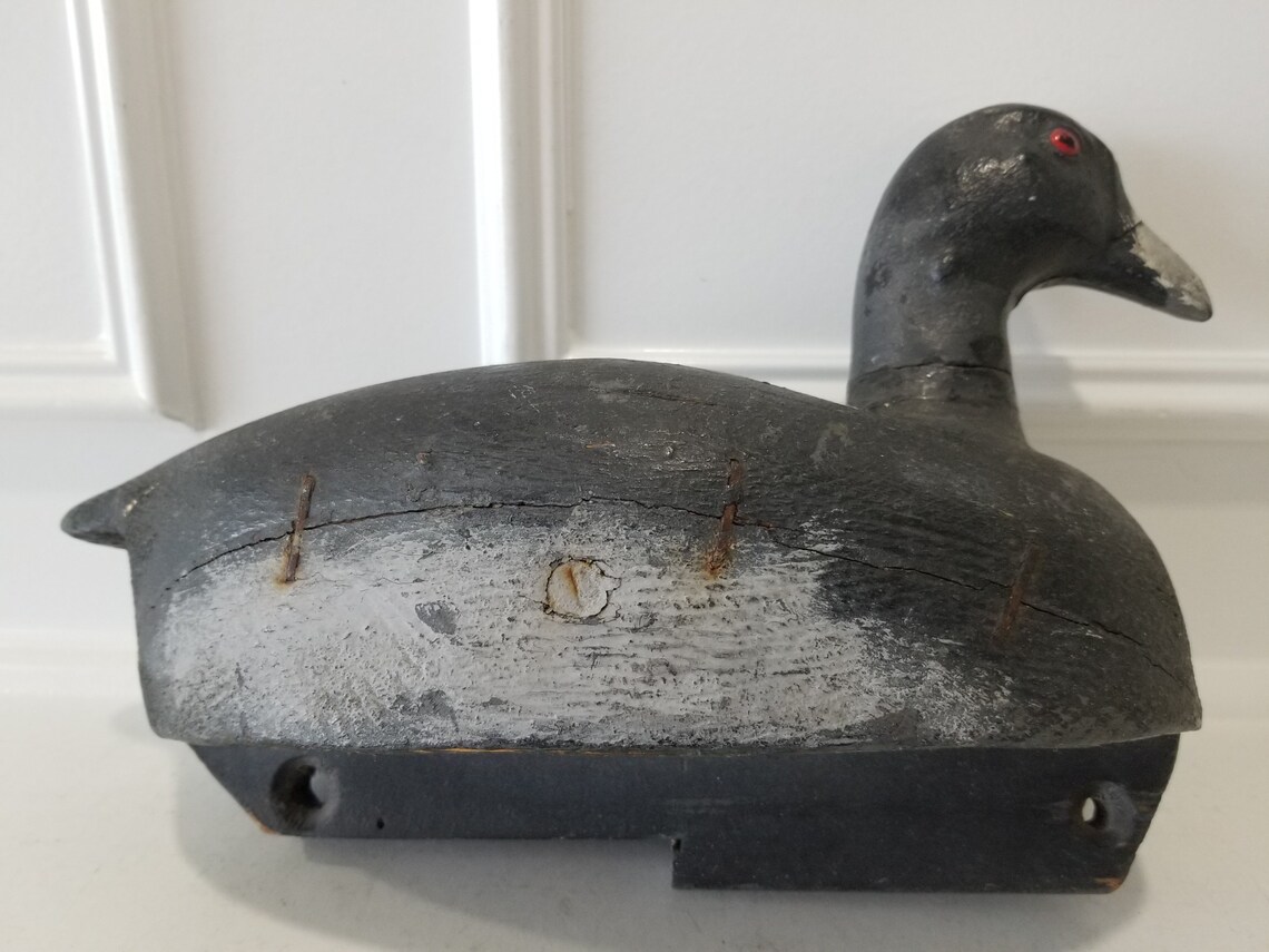 Antique Wood Carved Duck Collectible Wood Duck - Etsy