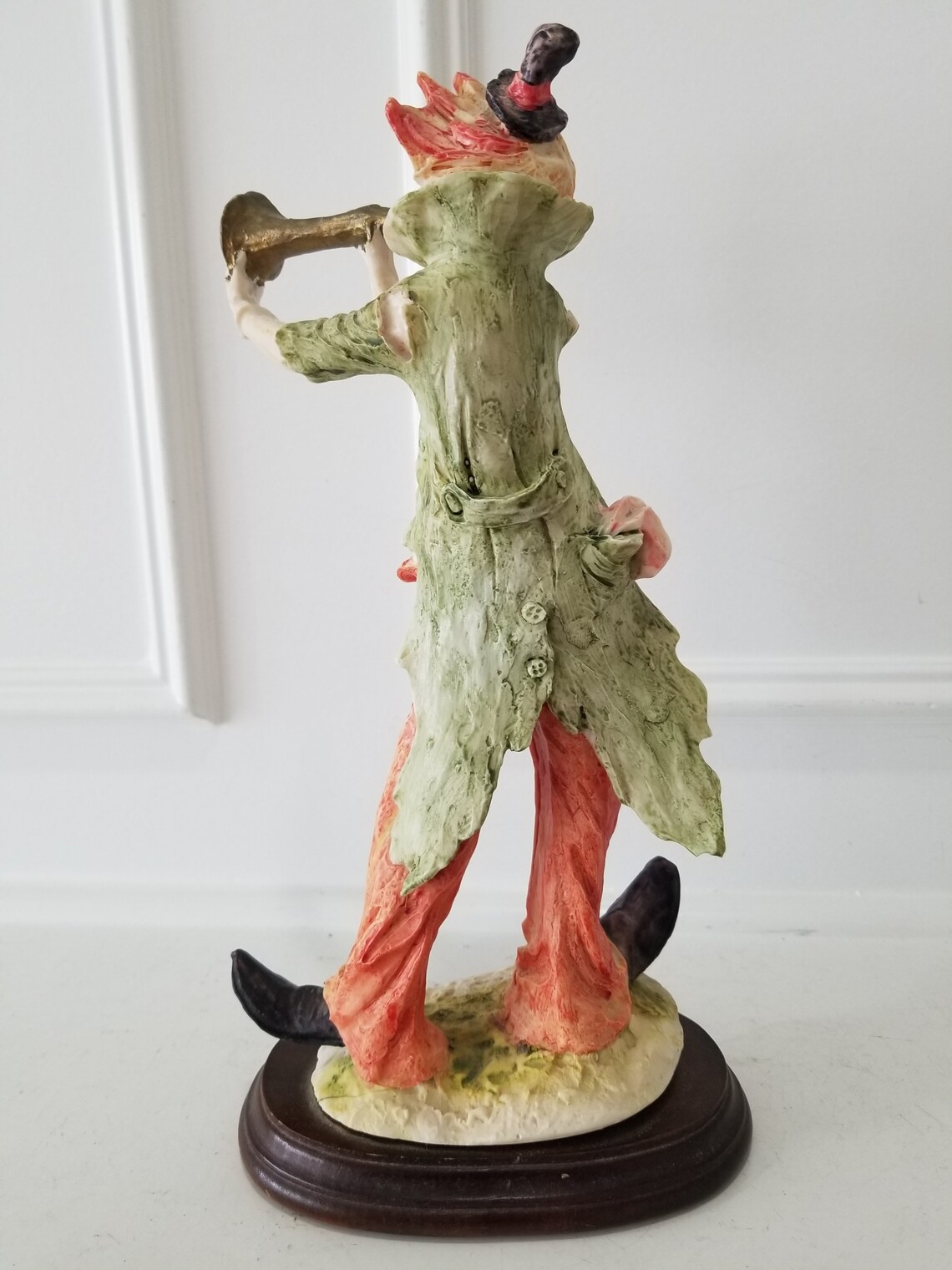 Ceramic Clown Figurine Collectible Trumpet Playing Clown | Etsy