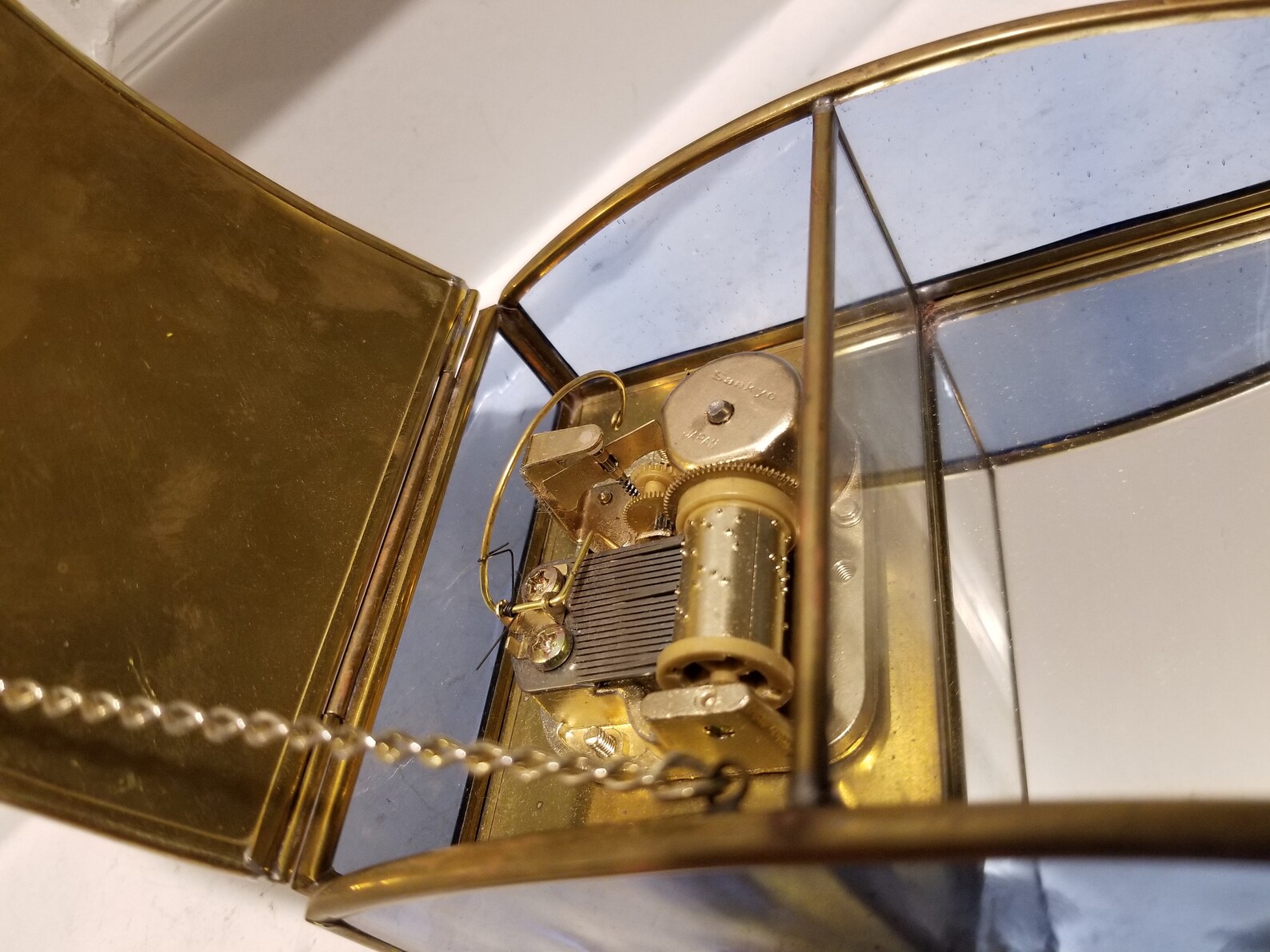 Glass and Brass Music Box by Lynn Bywaters - Angels Decor - Hark the ...