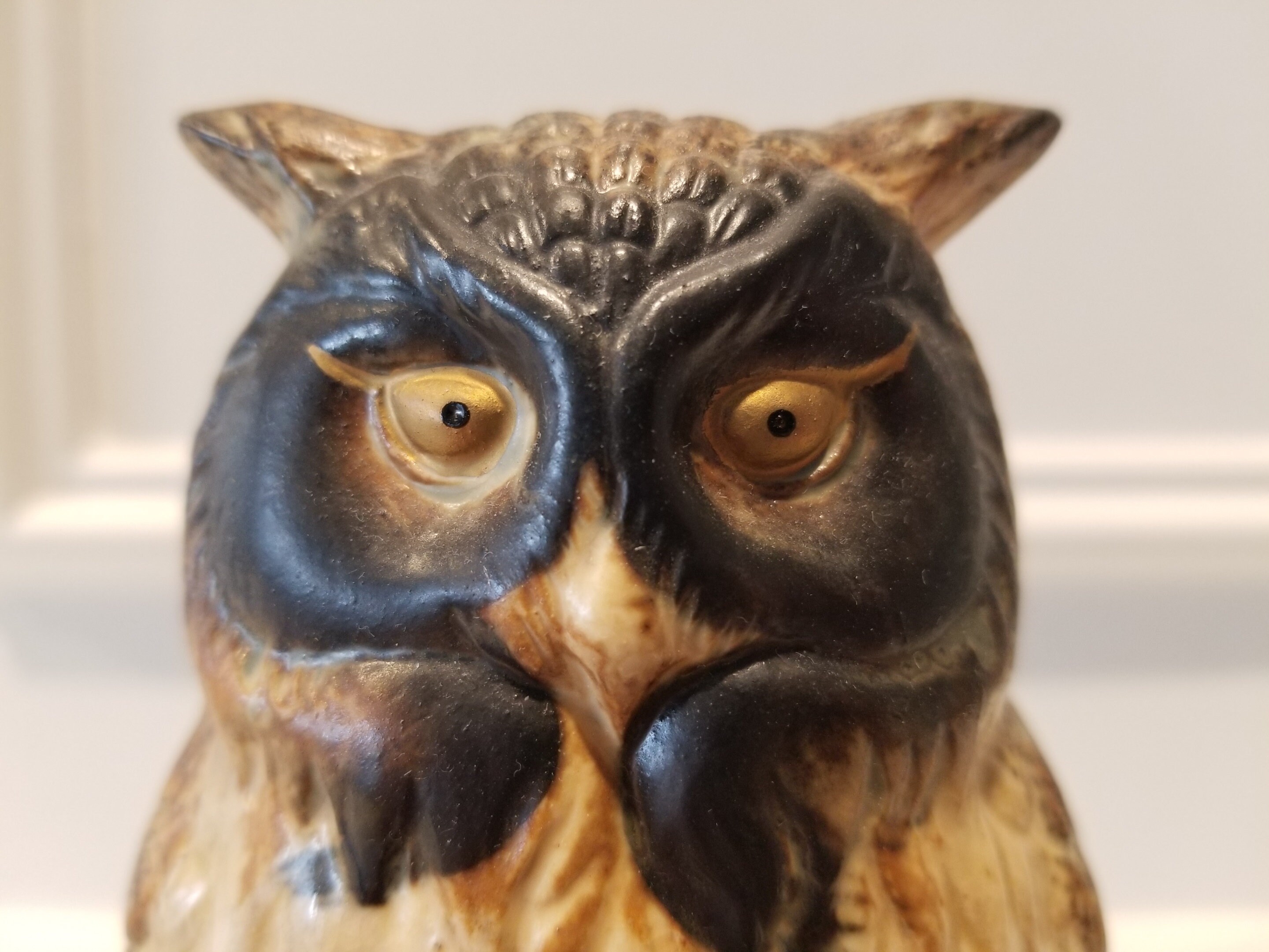 Ceramic Owl Figurine High Level of Details | Etsy