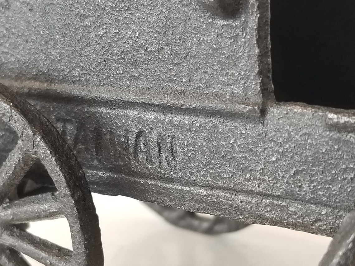 Antique Cast Iron Amish Stagecoach - Hand Painted Cast Iron Amish ...