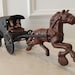 Antique Cast Iron Amish Stagecoach - Hand Painted Cast Iron Amish ...