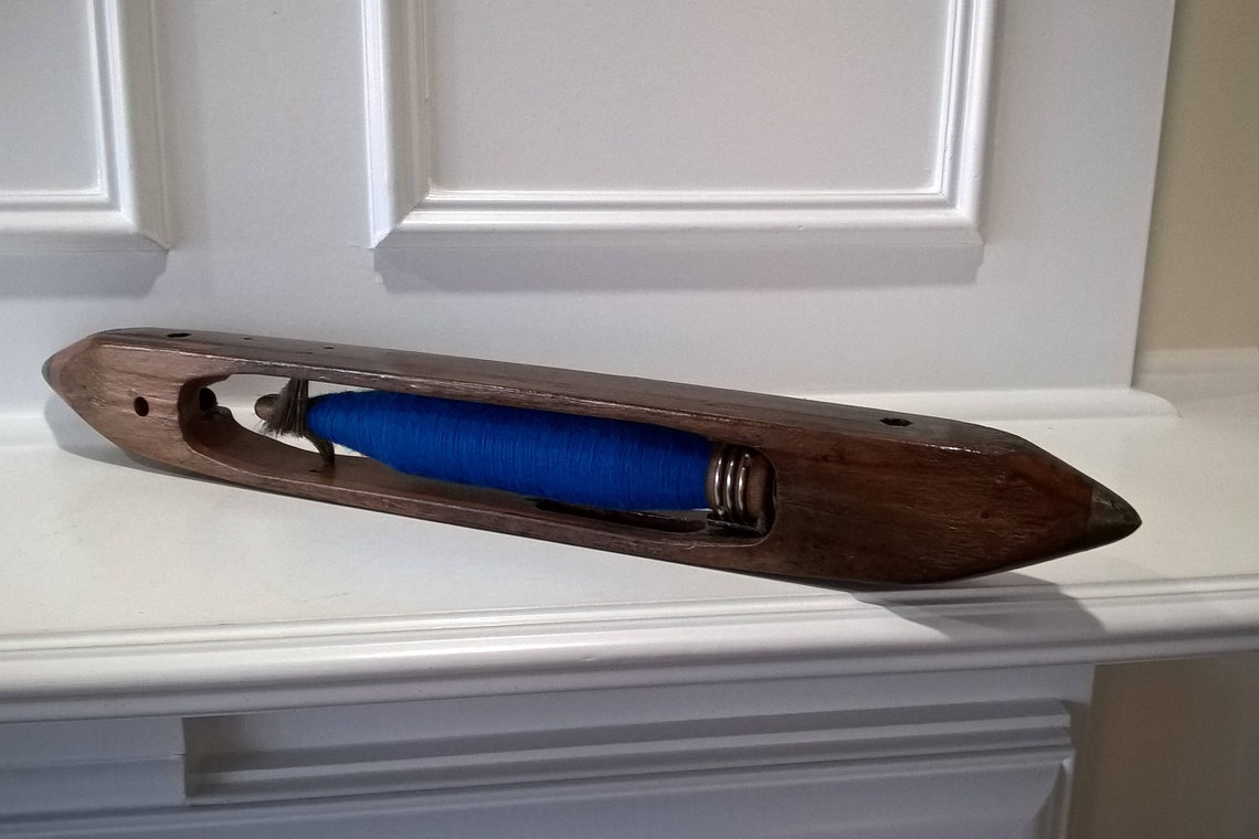 Antique Large 17 3/4 Wooden Weaving Loom Boat Shuttle - Etsy