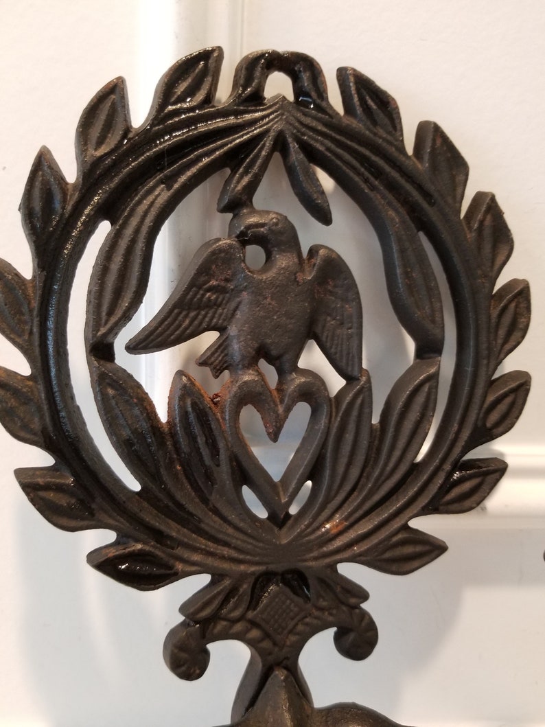 American Eagle Candle Holders - Cast Metal Candle Wall Hanging Holders ...