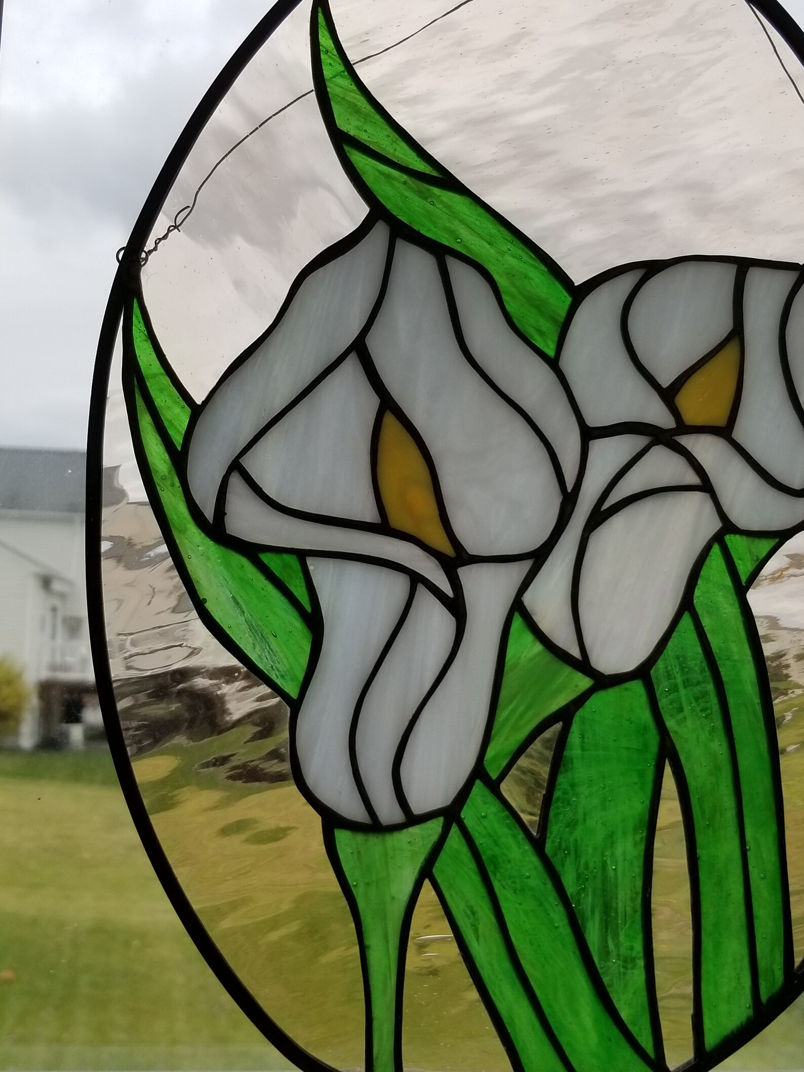 Calla Stained Glass Suncatcher Hand Made Stained Glass 14 - Etsy