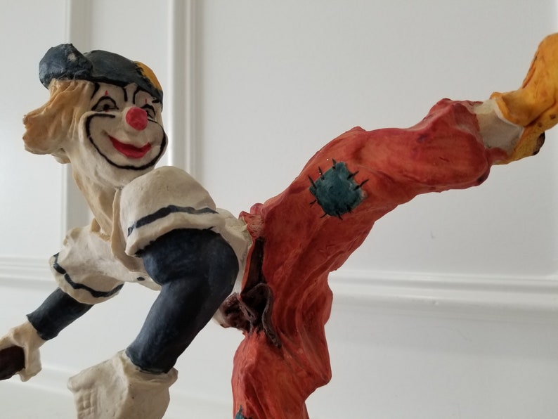 Ceramic Clown Figurine Collectible Baseball Clown High | Etsy