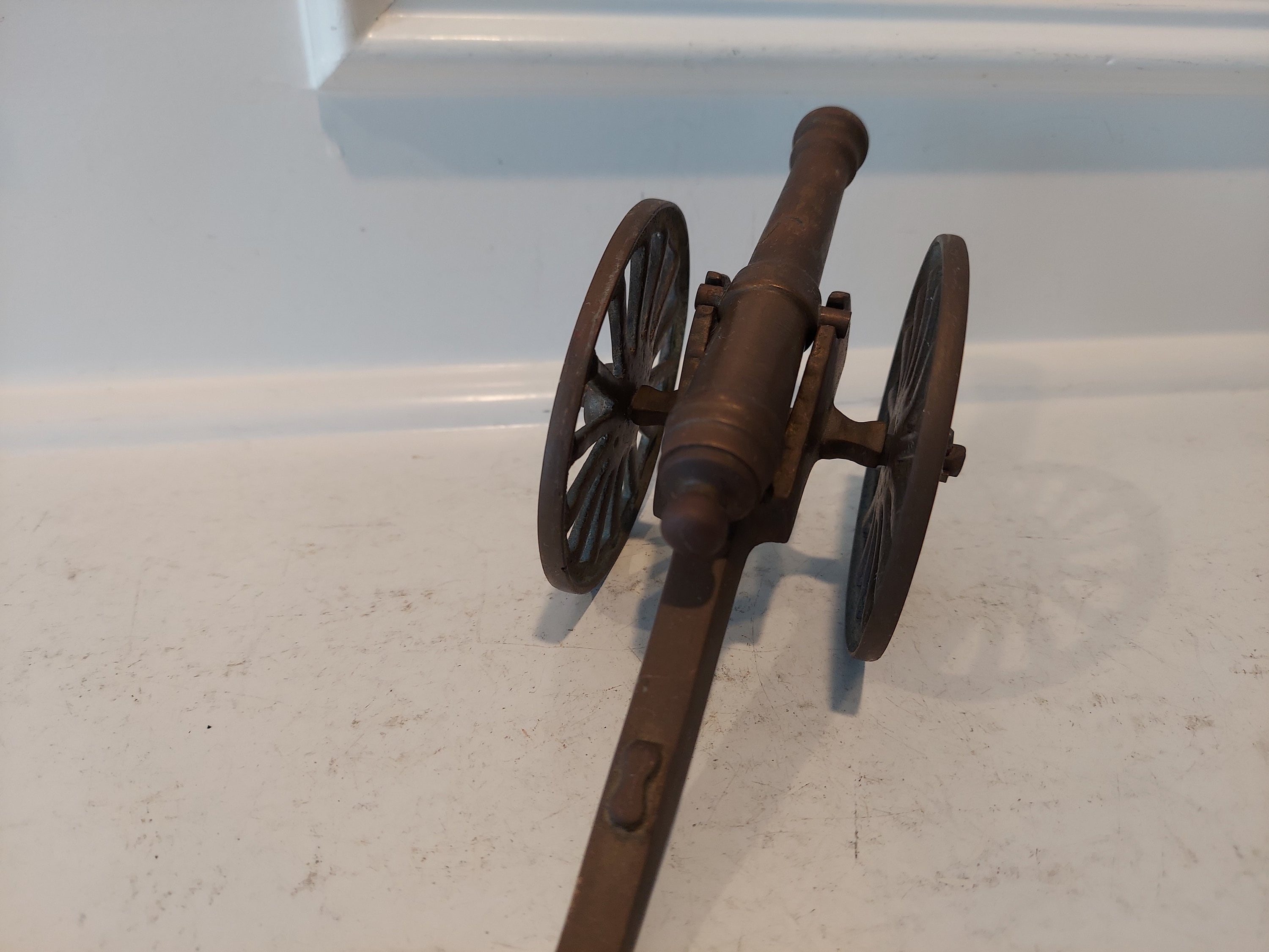 Cast Iron Cannon - Moving Wheels - Adjustable Mini Cannon - Collectible ...