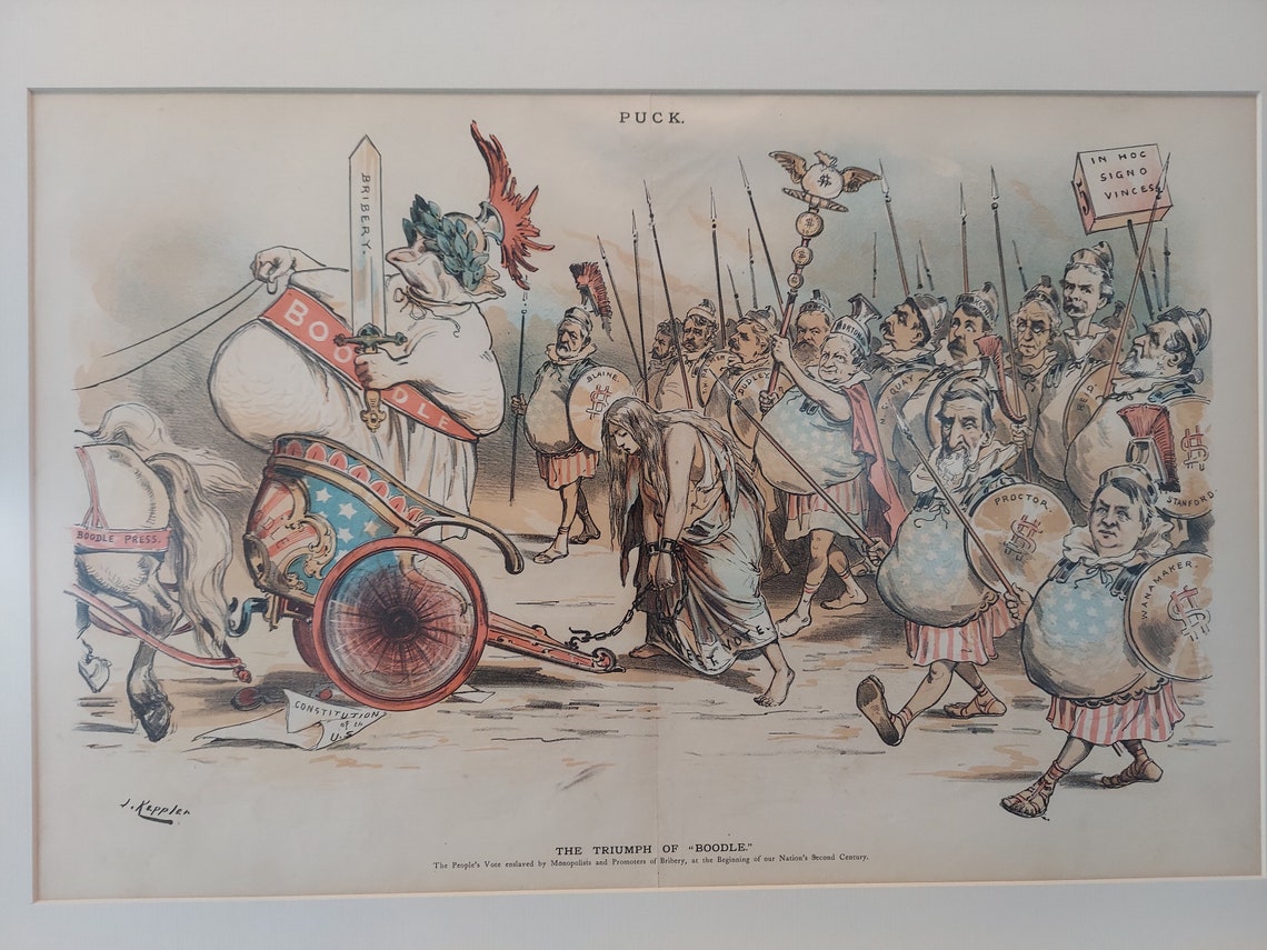 1889 Puck Lithography Reproduction After the Triumph of - Etsy