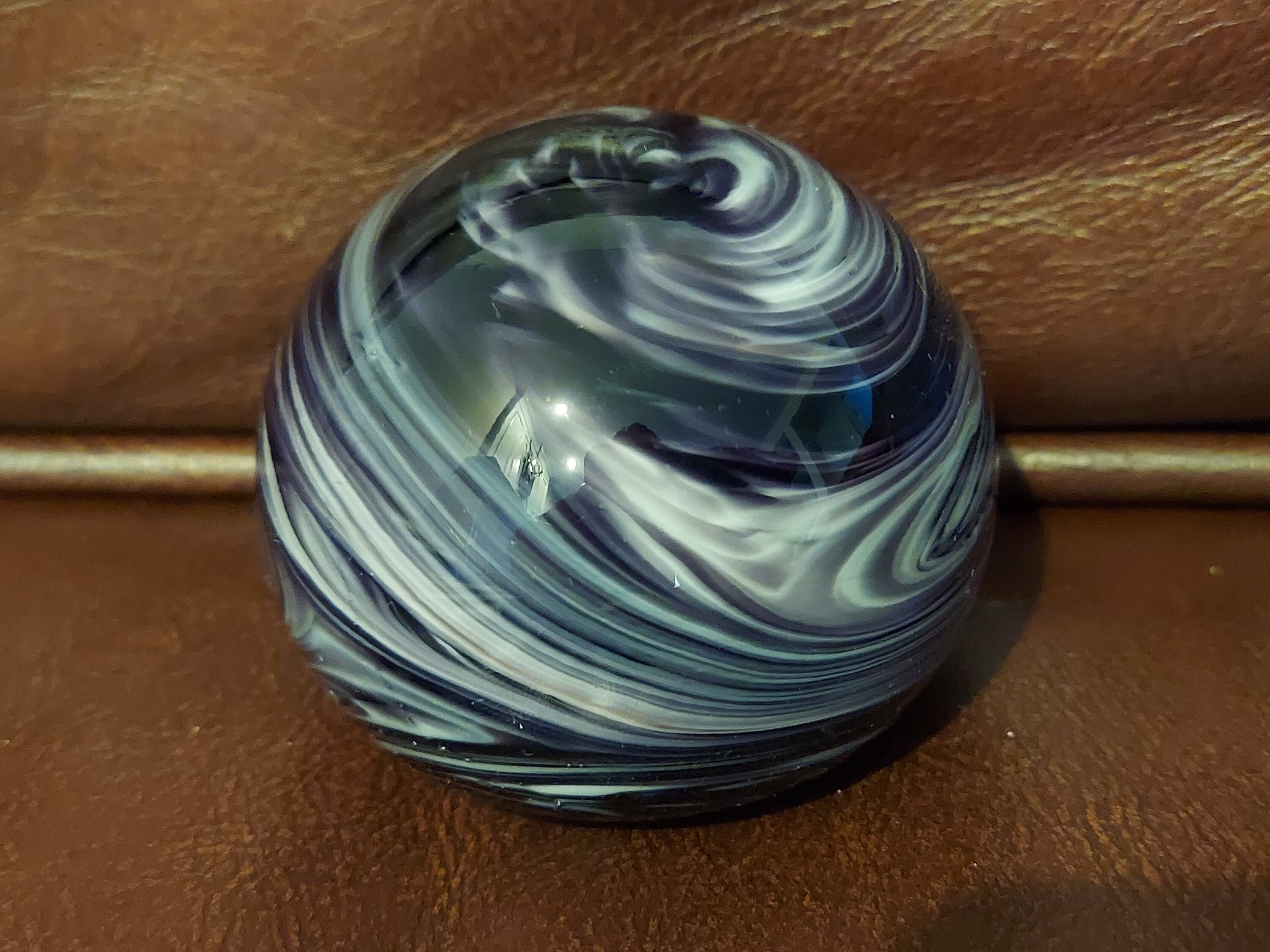 Art Glass Paperweight With Unique Inserts - Art in Glass - Collectible ...