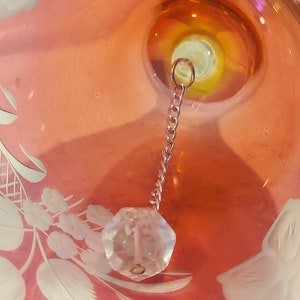 Red Crystal Bell - Genuine Hand Made Crystal Bell - Signed by Artist ...