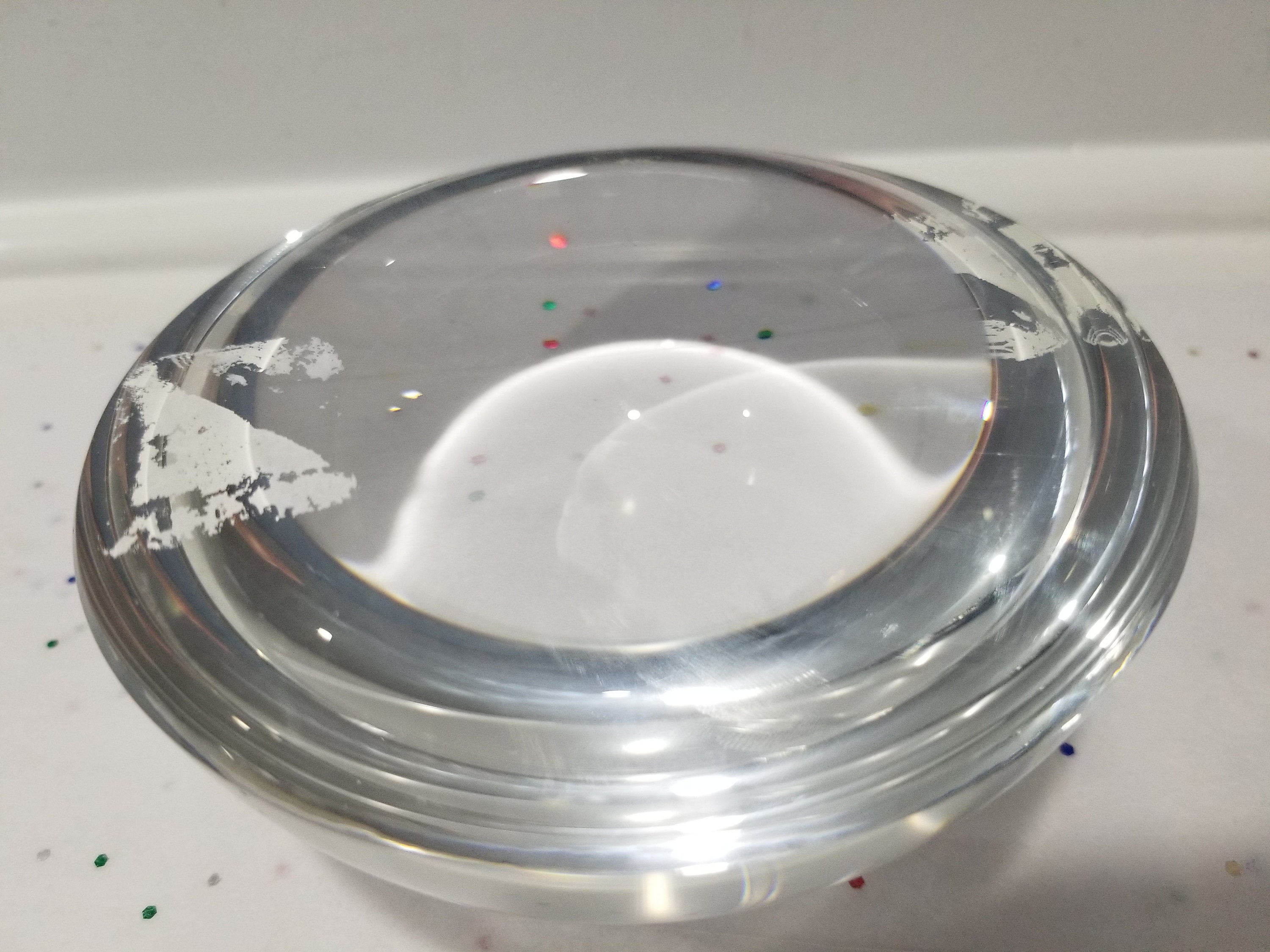 Art Glass Paperweight With Unique Inserts - Art in Glass - Collectible ...