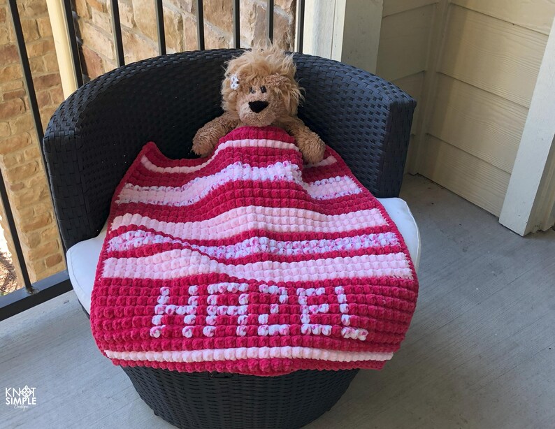 Personalized Pink Baby Girl Bobble Stitch Blanket: Newborn Keepsake - Etsy