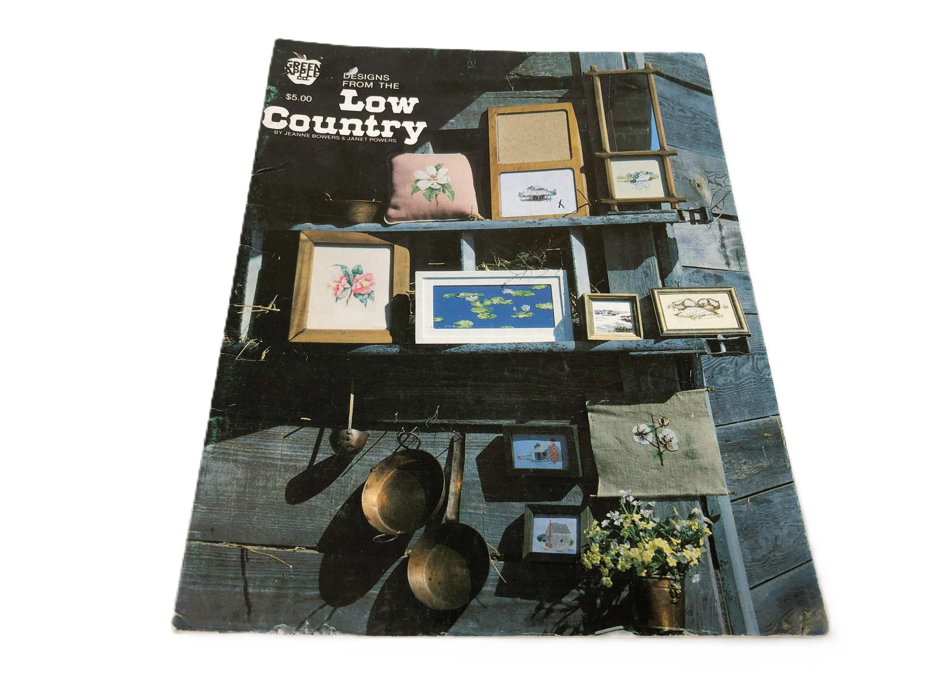 Vintage Country Cross Stitch Pattern Booklets Set - 3 Rustic Needlework ...